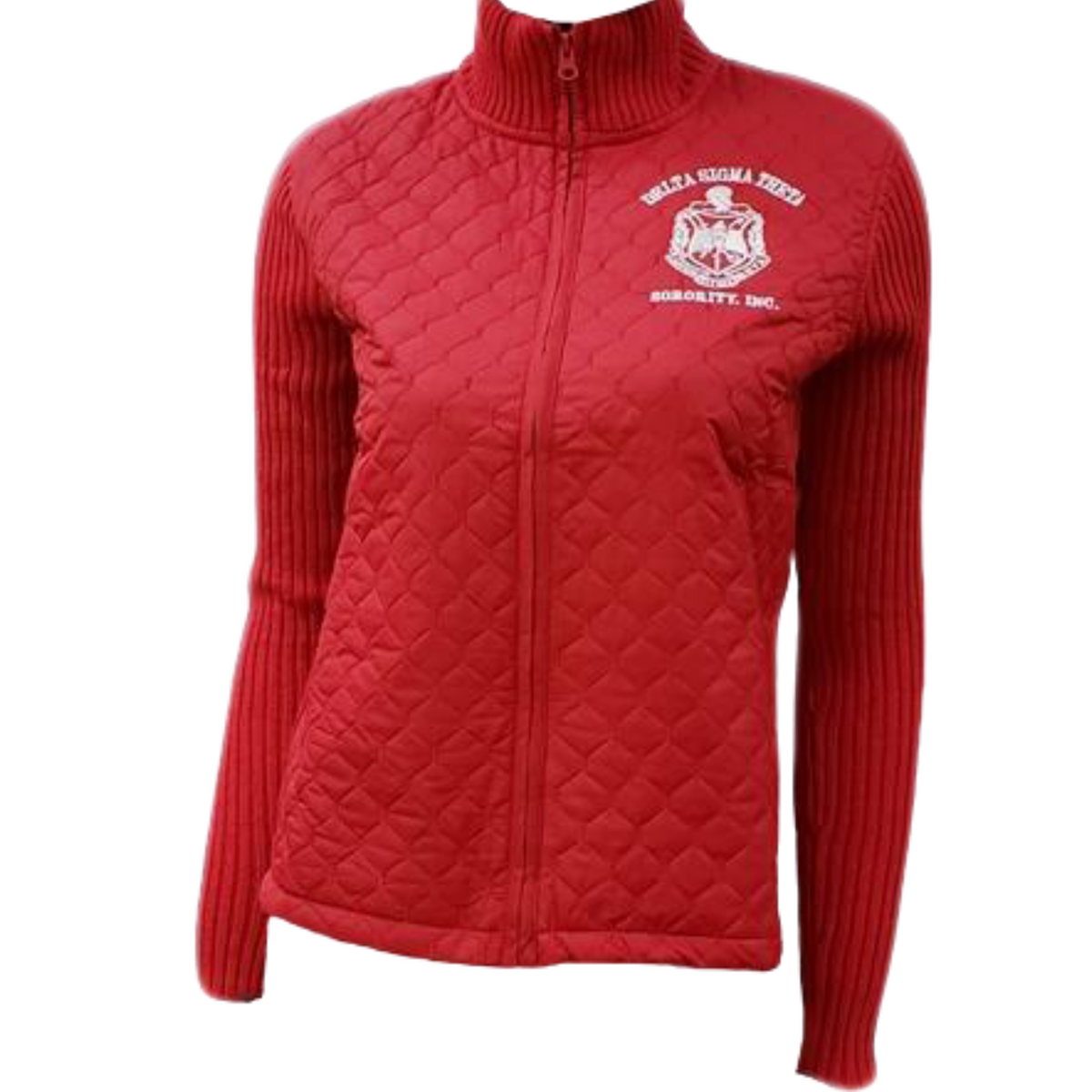 Delta Sweater Jacket - Red – That Greek Life