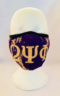 Omega Face Mask - Paint Splash Greek Letters – That Greek Life