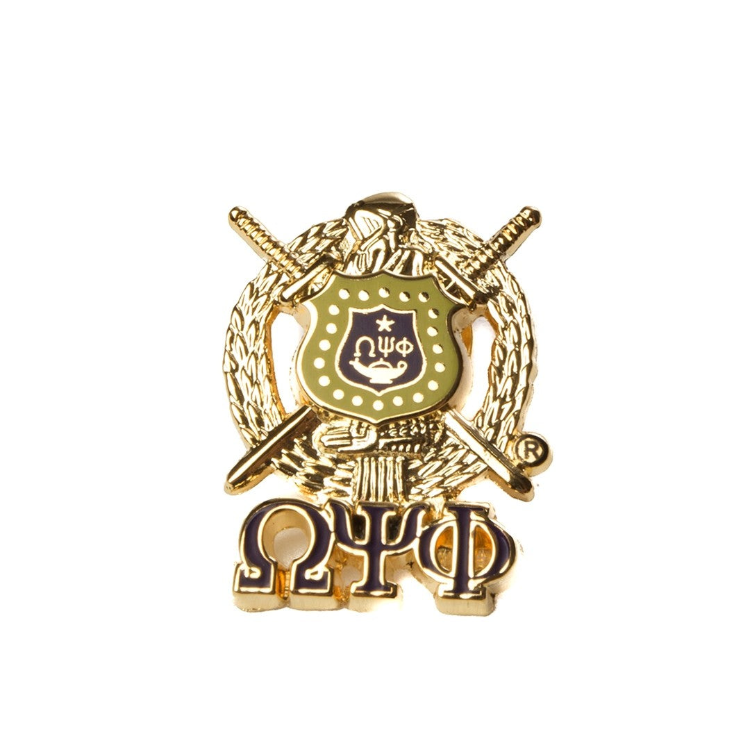 Omega 3D Shield Lapel Pin w/Letters – That Greek Life